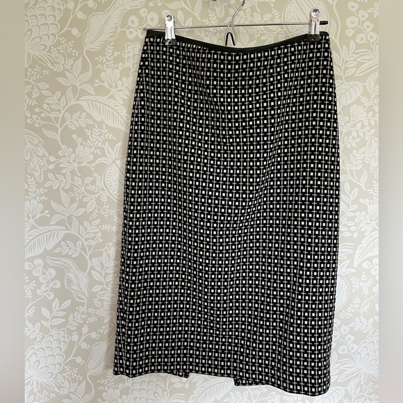 Express | Skirts | Square Pattern Pencil Skirt Express Sz 6 | Poshmark